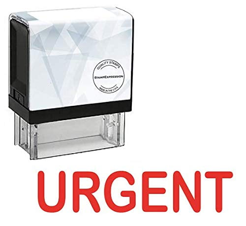 StampExpression - Urgent Office Self Inking Rubber Stamp - Red Ink (A ...