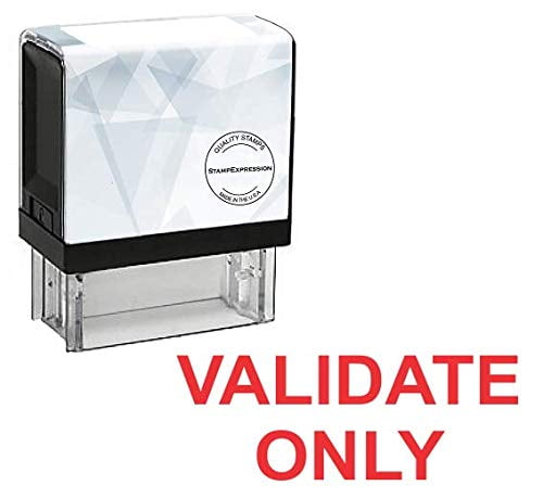 StampExpression - VALIDATE ONLY Office Self Inking Rubber Stamp - Red ...
