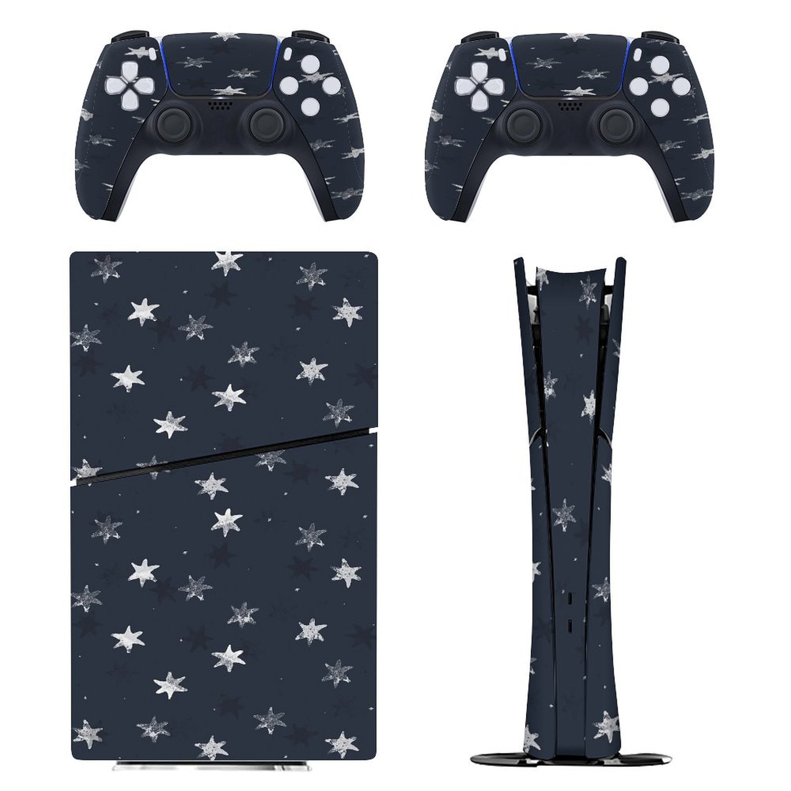 Stamped Star PS5/PS5 Pro/PS5 Slim Digital Disc Skin Sticker For Console ...