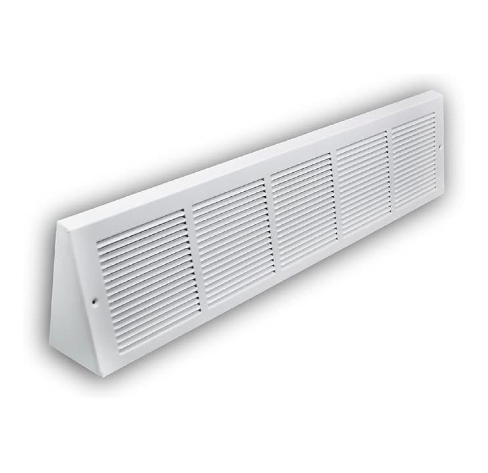 Stamped Steel Baseboard Grill 30x6 - White Triangular Register - 3.5 ...