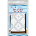 Stamped White Quilt Blocks, 18" x 18", 6pk - Walmart.com