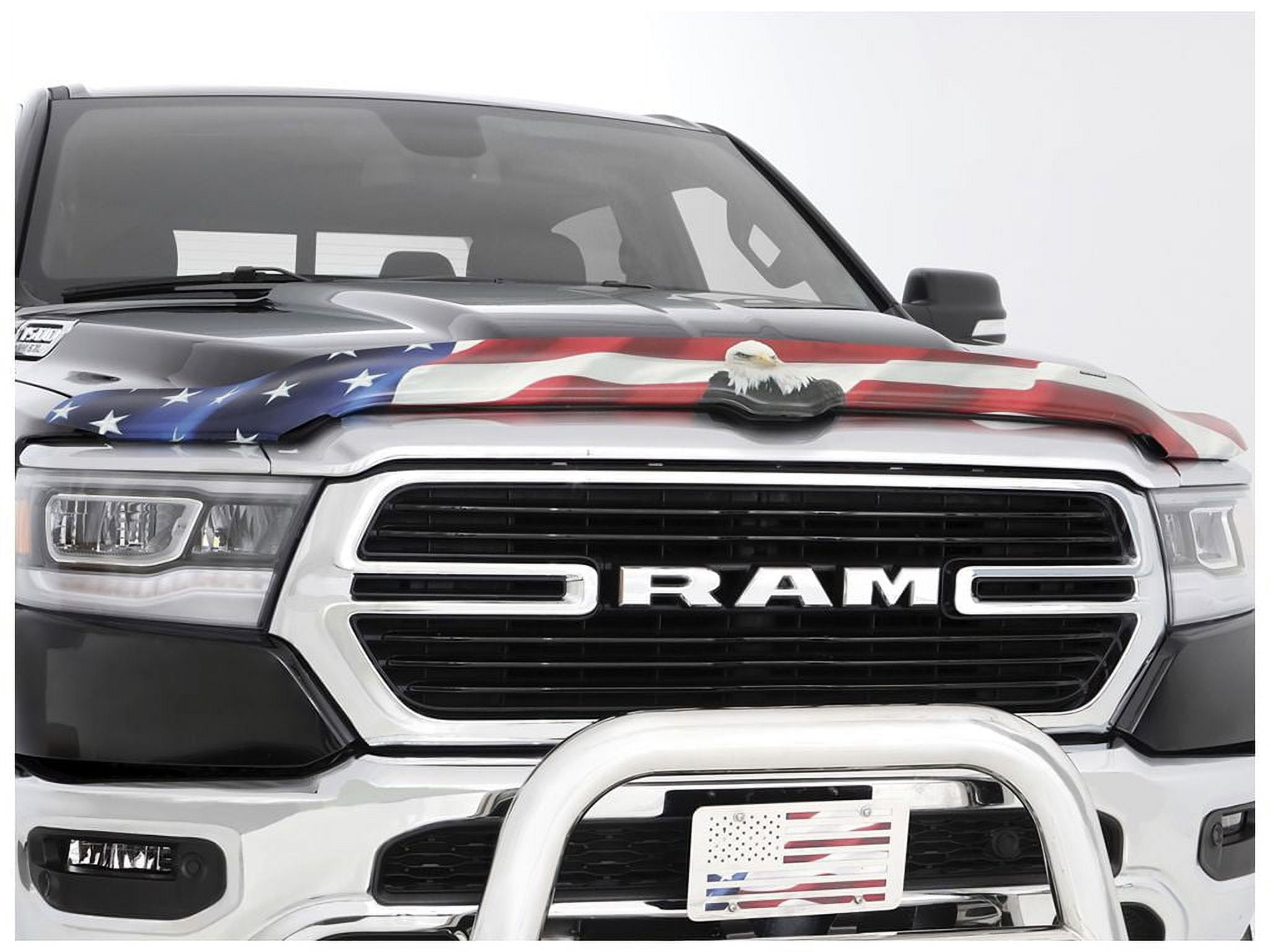 Stampede 3025-30 Vigilante Premium Hood Shield with American Flag and ...