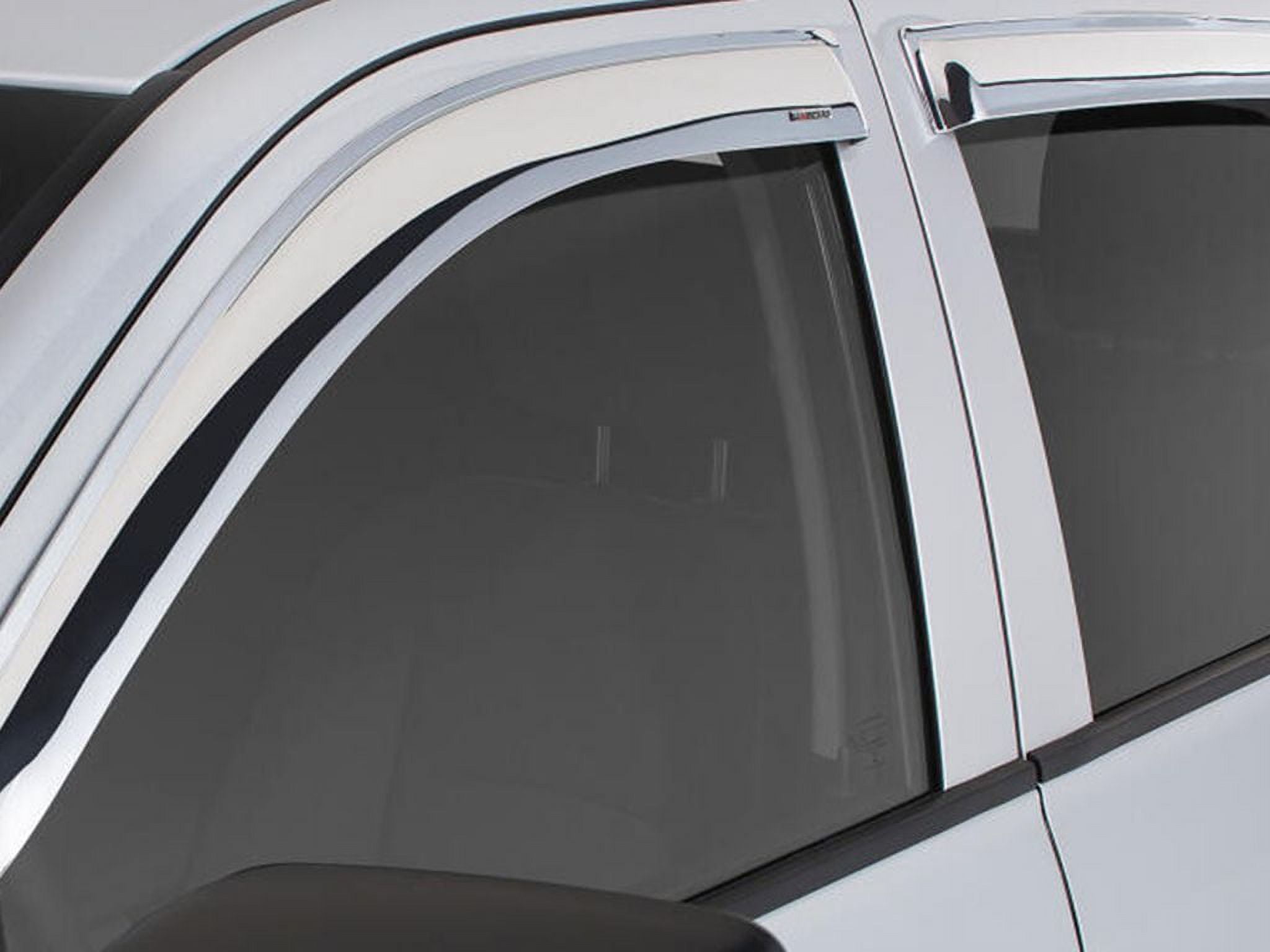 Stampede 6178-8 Chrome Tape-Onz Sidewind Deflector, 4 Piece Fits select ...