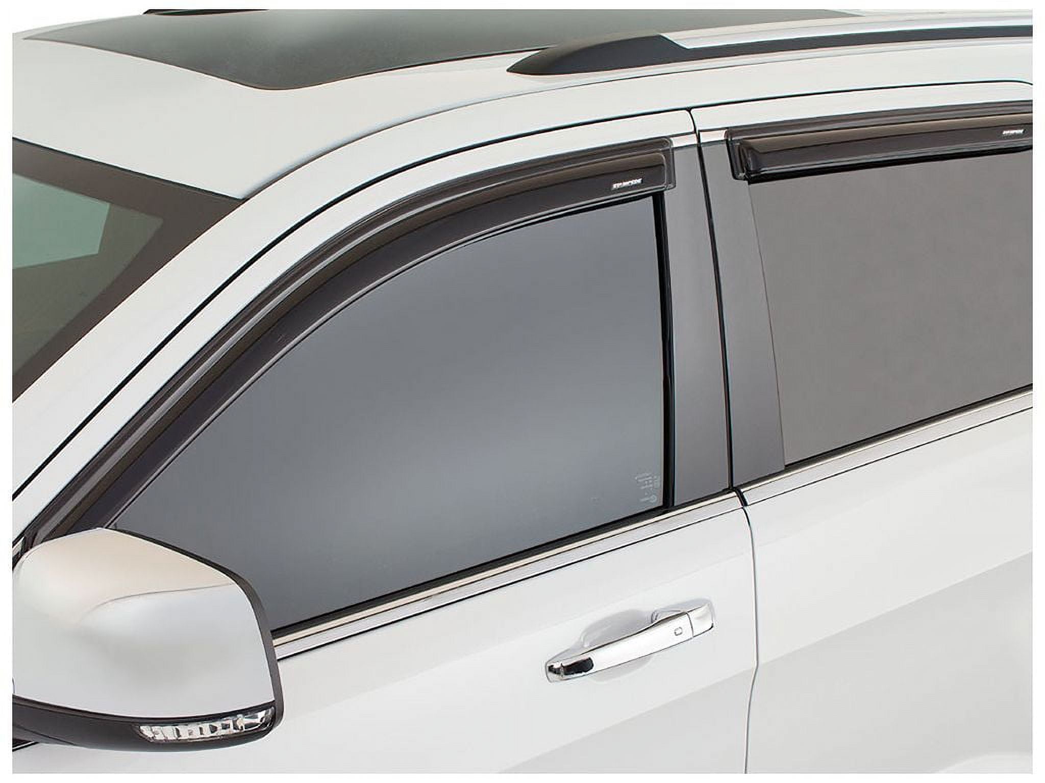 Stampede 6934-2 Tape-Onz Sidewind Deflector, Smoke/Black Fits select ...