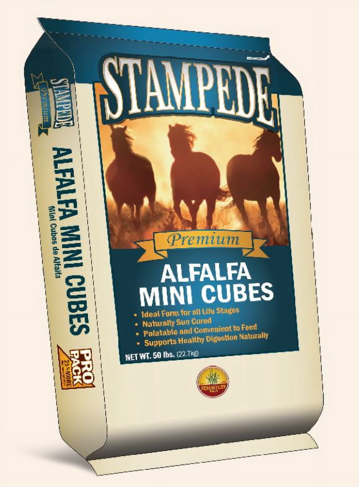 Stampede Alfalfa Mini Cubes, Non-GMO, 50 lbs - Walmart.com