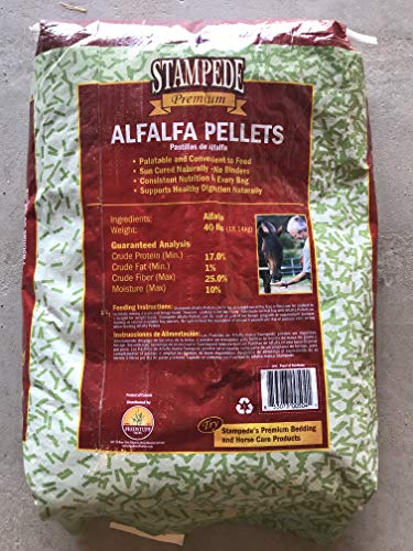 Stampede Alfalfa Pellets, Non-GMO - Perfect for Rabbits, Goats, Equine ...