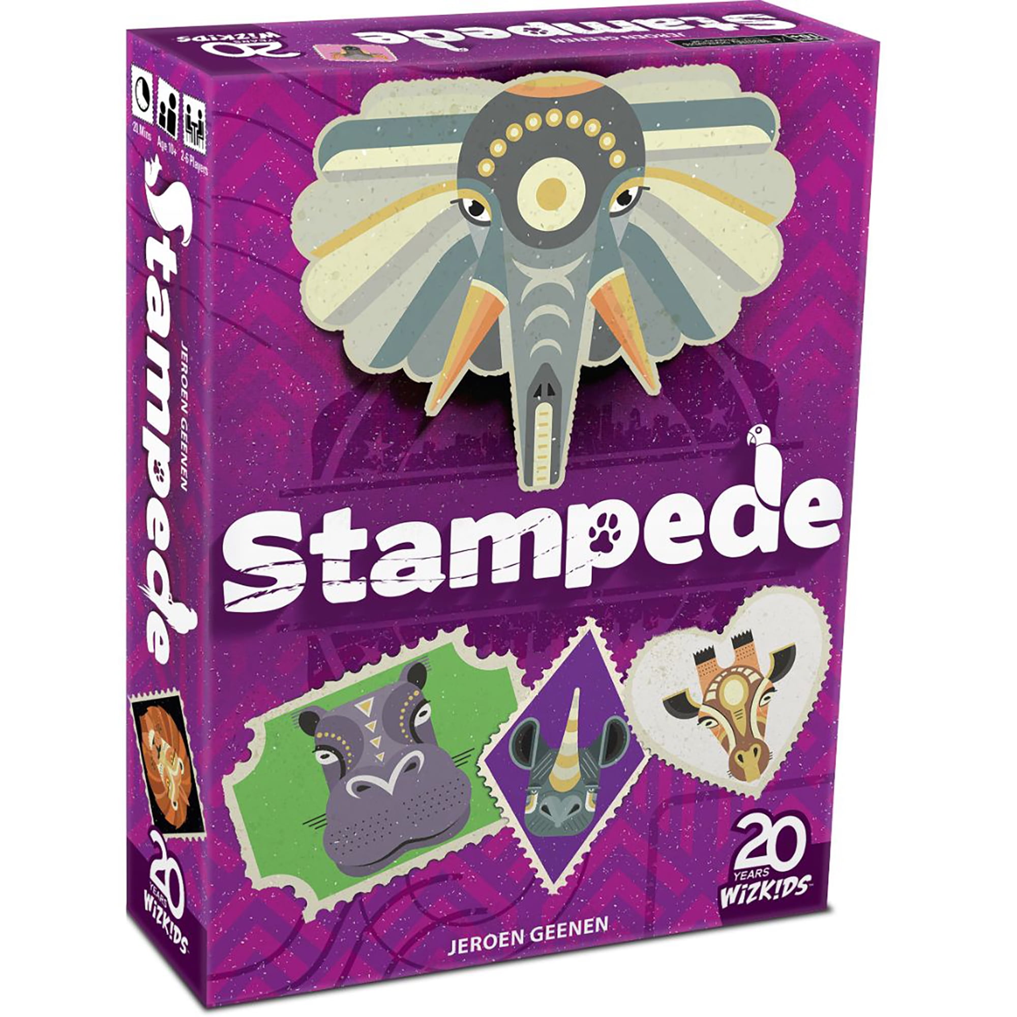 Stampede - An Animal Stamp Collecting Game, WizKids, Family Game, Ages ...