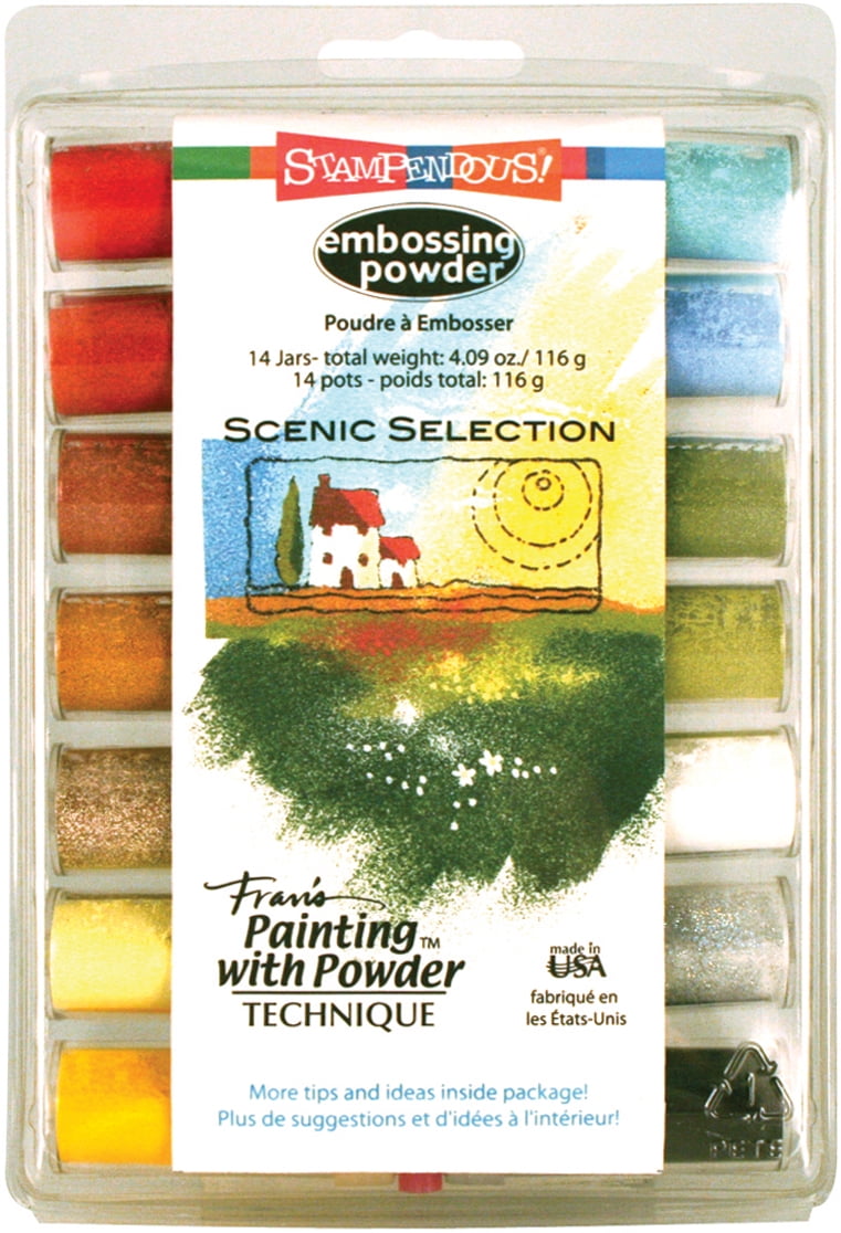 Stampendous Embossing Powder 14/Pkg 4.09oz-Scenic Selection - Walmart.com