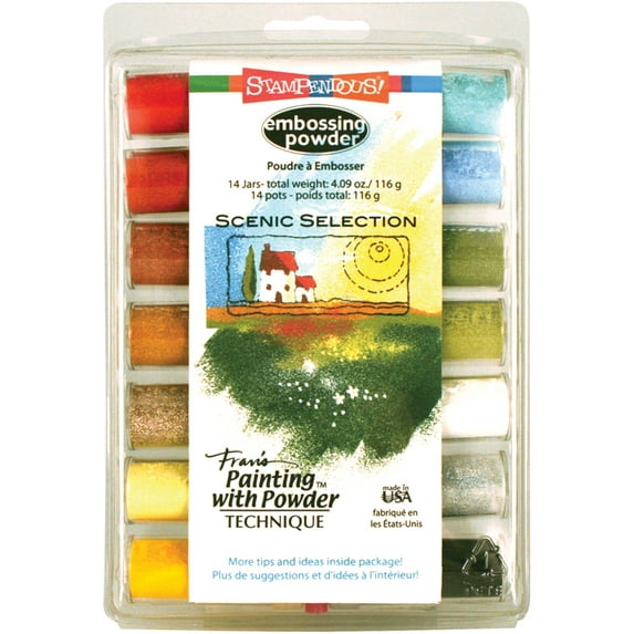 Stampendous Embossing Powder 14/Pkg 4.09oz-Scenic Selection - Walmart.com