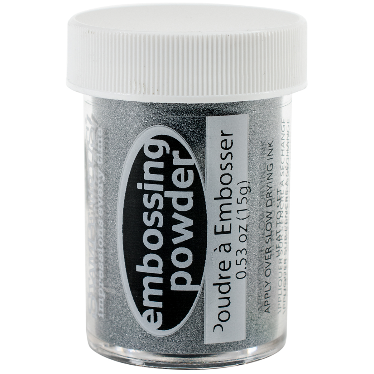 Stampendous Embossing Powder .53oz-Sterling Silver Opaque, Pk 4 ...