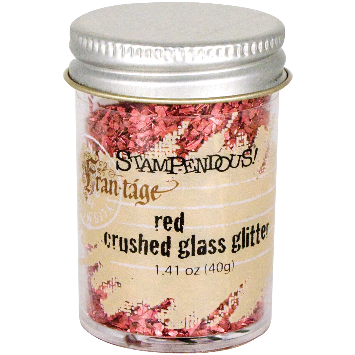 Stampendous Frantage Crushed Glass Glitter 1.41oz-Red - Walmart.com