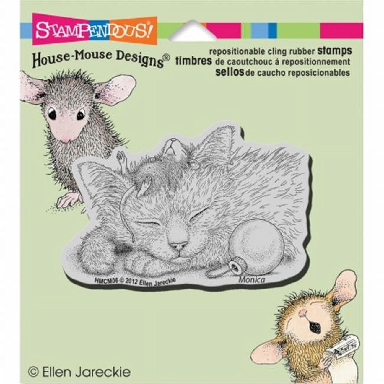 Stampendous House Mouse Cling Stamp 3.5"X4"-Friendly Dreams, Pk 3 ...
