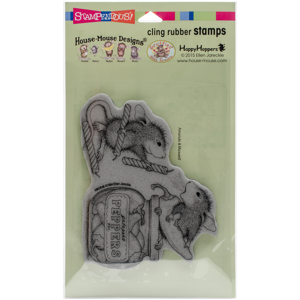 Stampendous House Mouse Cling Stamp 4"X6"-Pepper Power, Pk 2 ...
