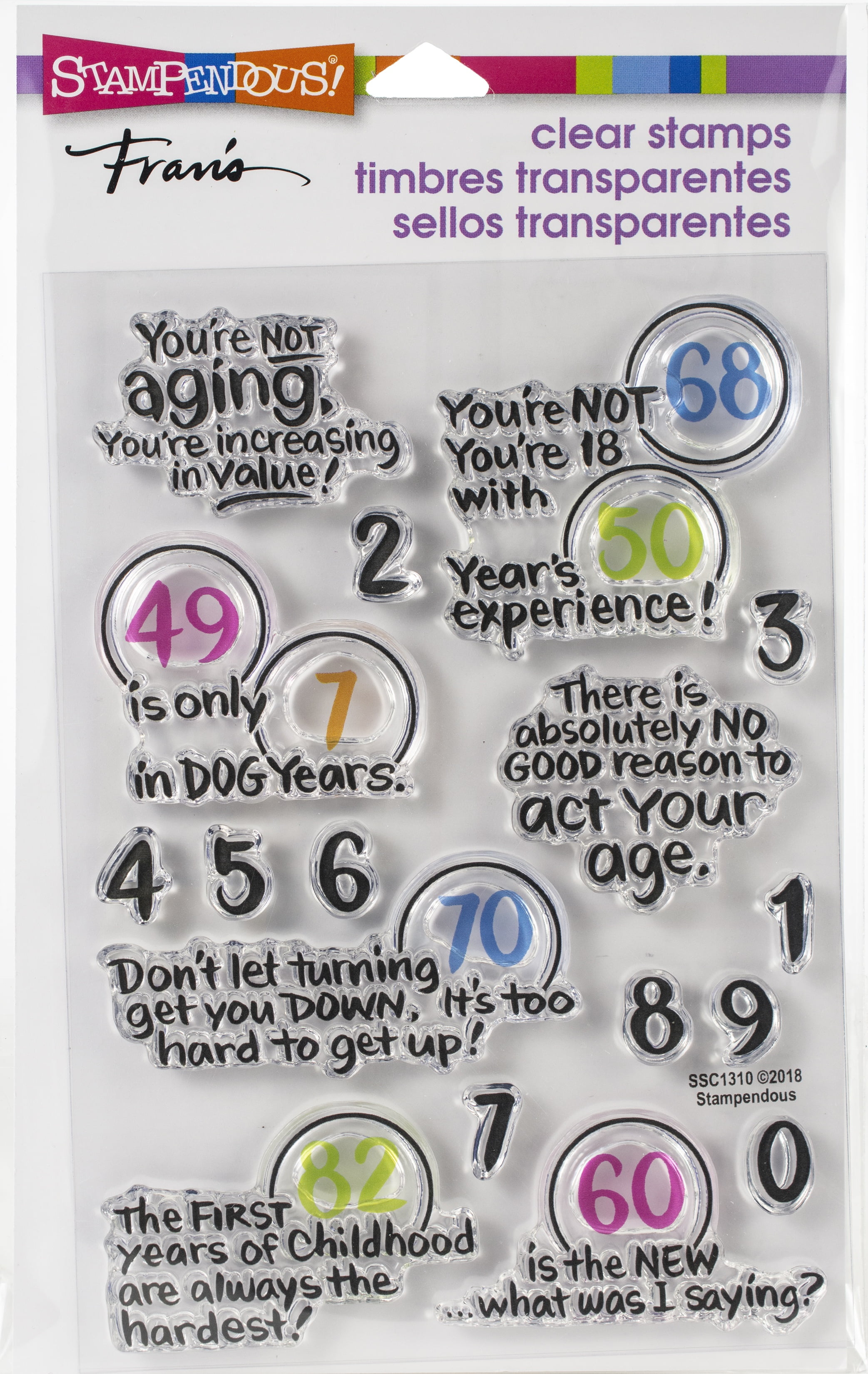 Stampendous Perfectly Clear Stamps-Aging - Walmart.com