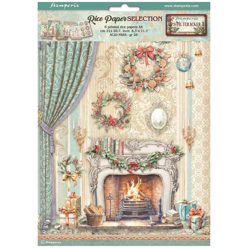 Stamperia Assorted Rice Paper A4 6/Sheets-The Nutcracker - Walmart.com