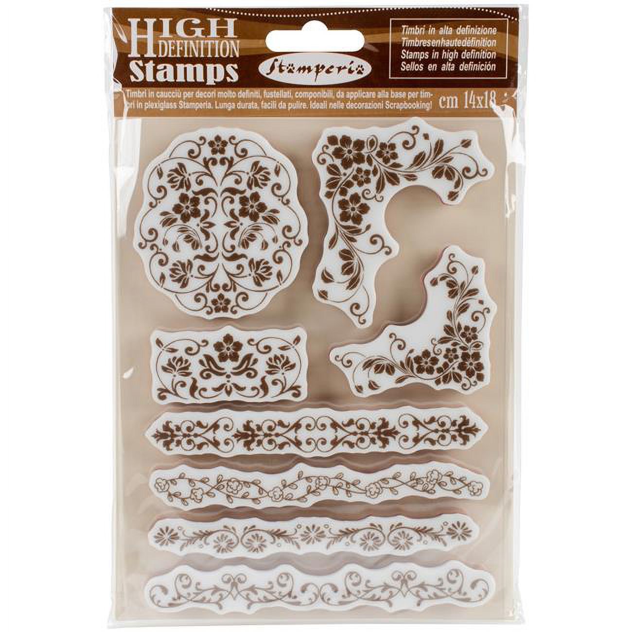 Stamperia Cling Stamp 5.5"X7"-Bordures - Walmart.com