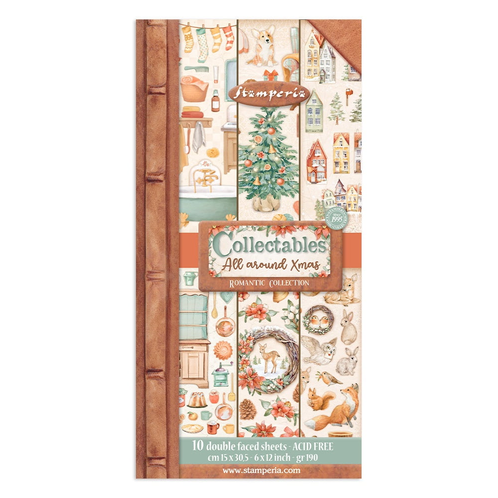 Stamperia Collectables Double-Sided Paper 6"X12" 10/Pkg - Oh-All Around ...