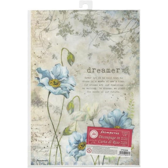 Stamperia DFSA4249 Rice Paper Sheet A4 - Dreamer - Walmart.com