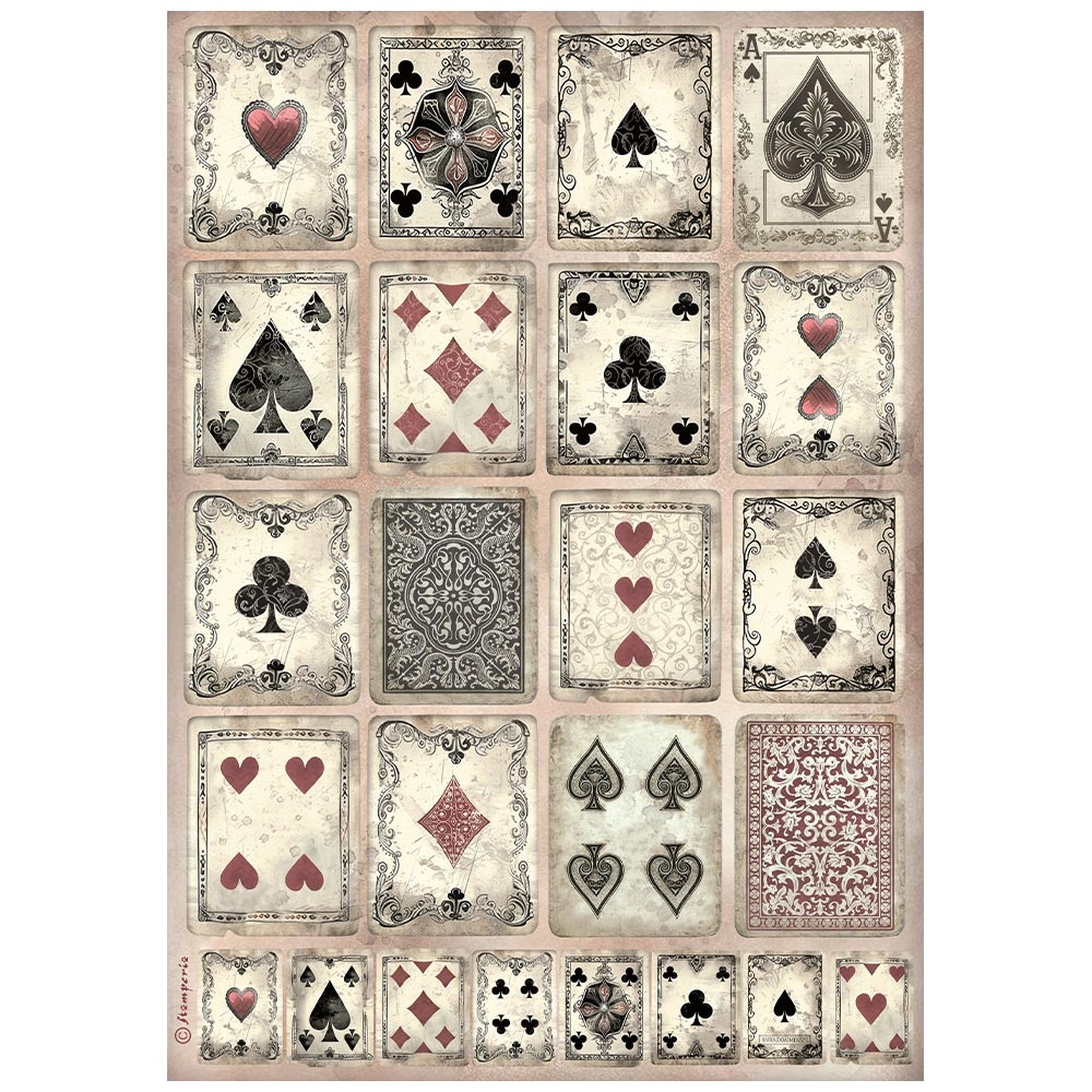 Stamperia Rice Paper Sheet A4-Cards - Walmart.com