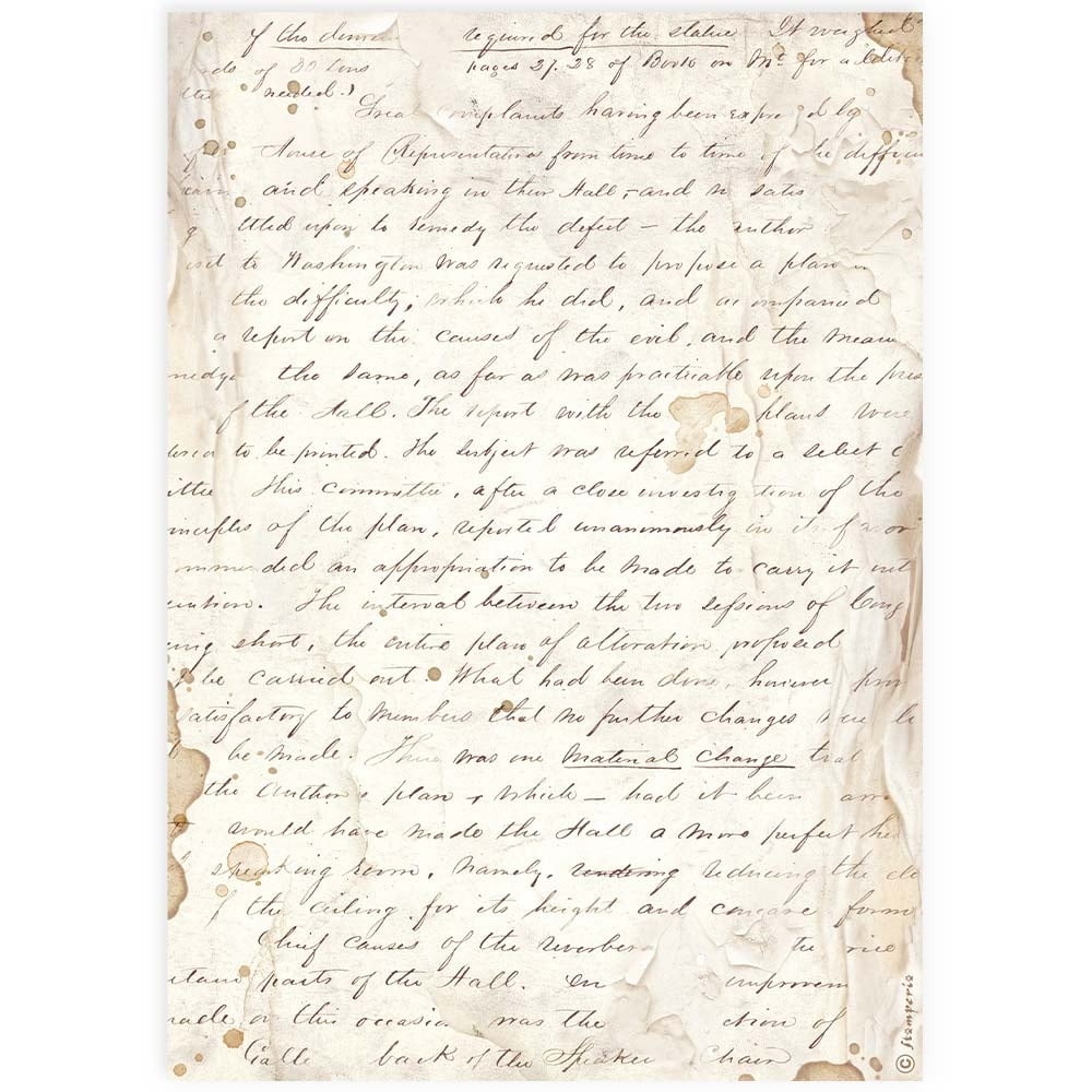 Stamperia Rice Paper Sheet A4-Handmade Letter - Walmart.com