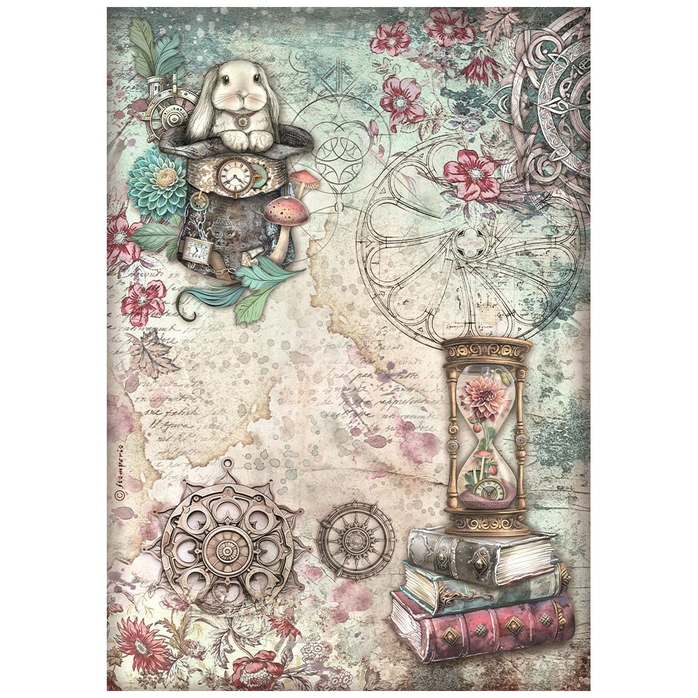 Stamperia Rice Paper Sheet A4-Hourglass - Walmart.com