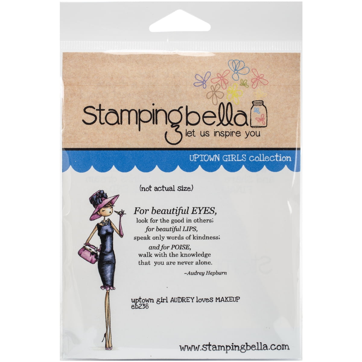 Stamping Bella Cling Rubber Stamp-Uptown Girl Audrey Loves Her Makeup ...