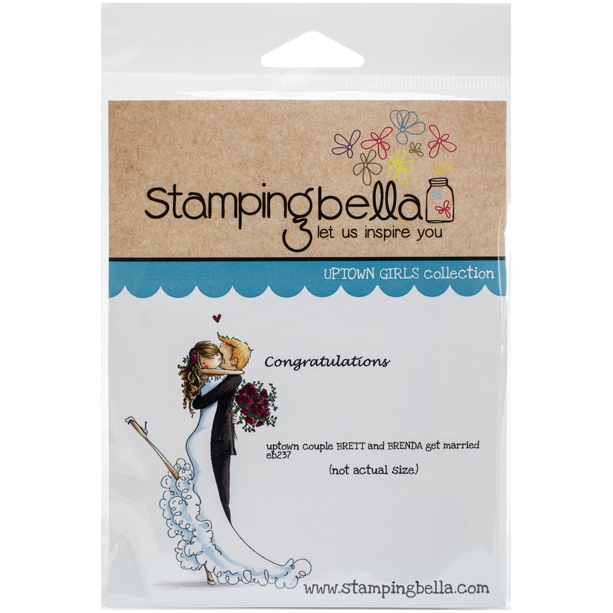 Stamping Bella Cling Stamps-Brett & Brenda Get Married - Walmart.com