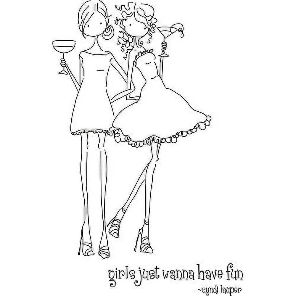 Stamping Bella Unmounted Rubber Stamp, Uptown Girls Victoria and ...