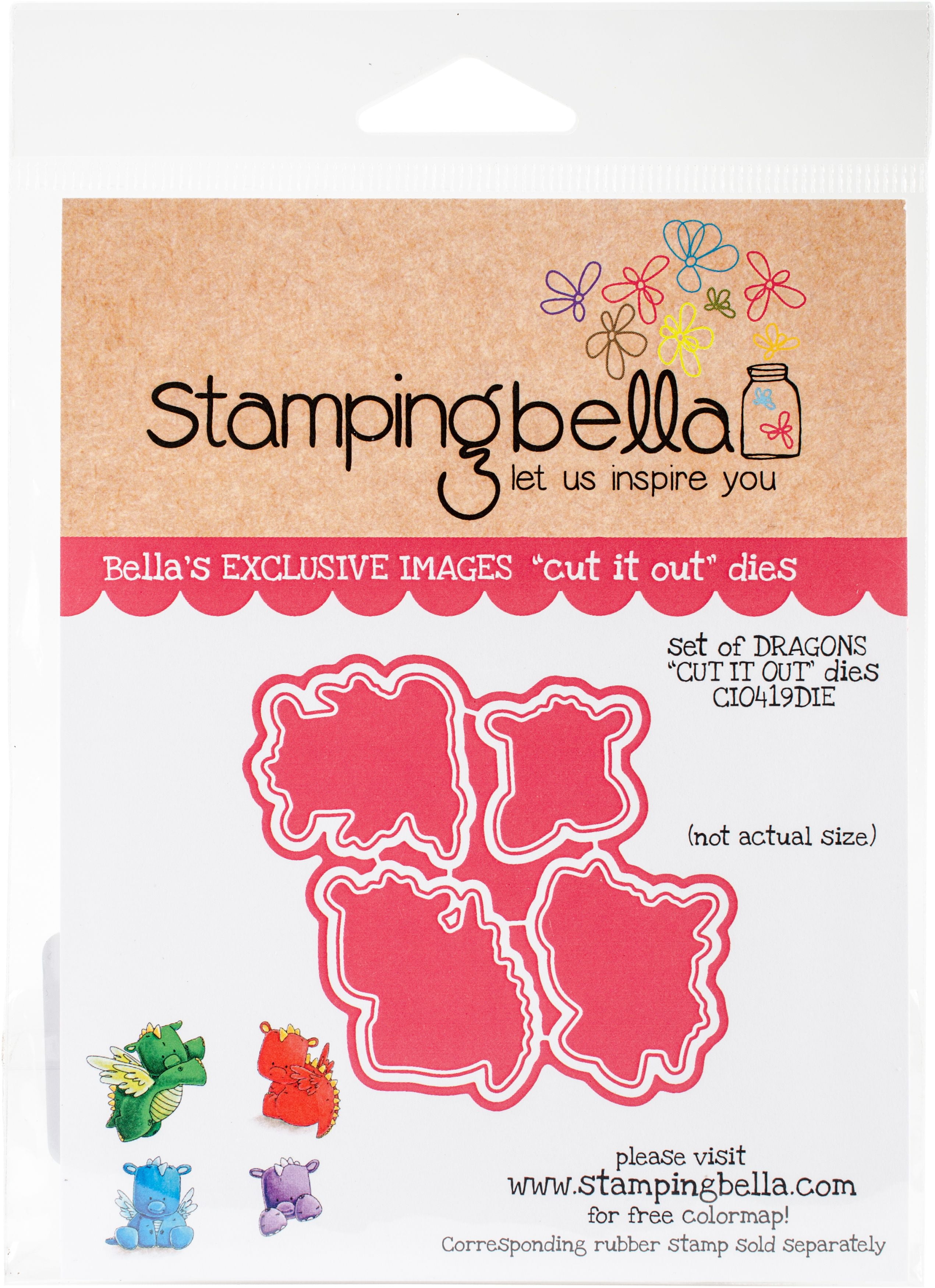Stamping Bella Cut It Out Dies-Set Of Dragons - Walmart.com