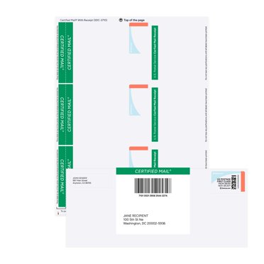 USPS Click-N-Ship 6.78 x 4.75 Shipping Labels - Inkjet/Laser Printer ...