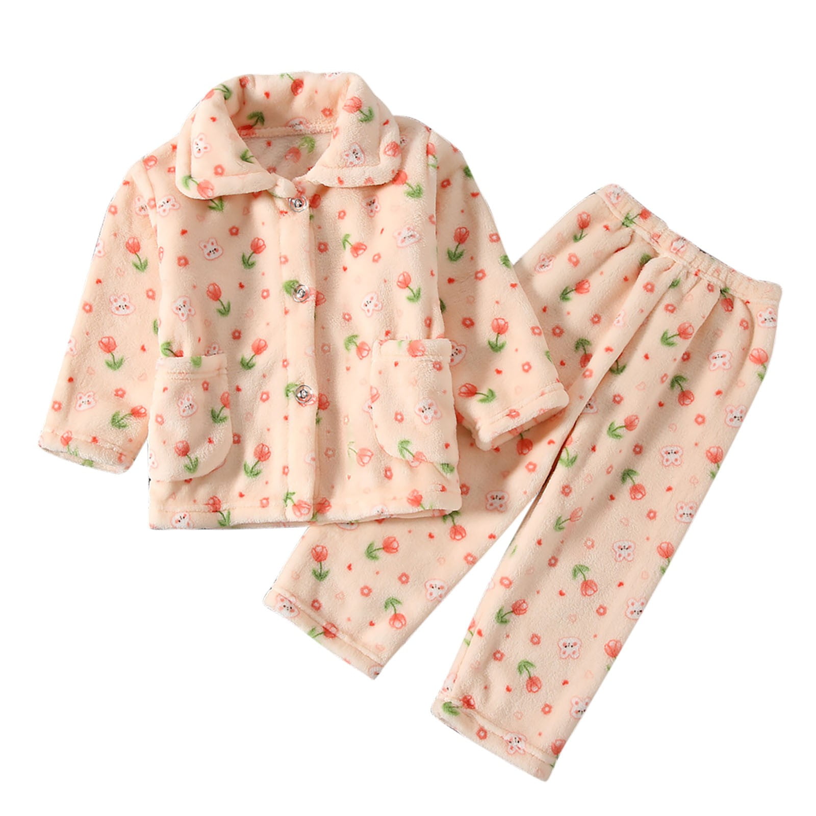 Stamzod 2Pcs Unisex Newborn Girl Clothes Winter Button Neck Long Sleeve ...