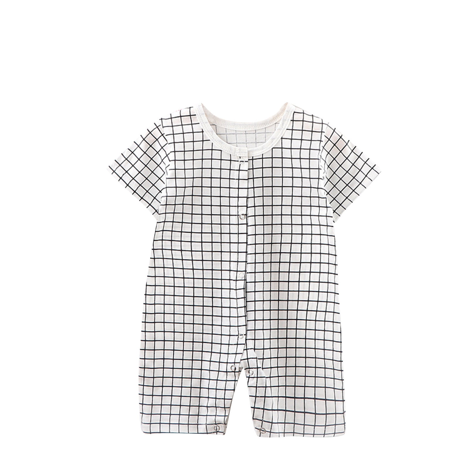 Summer Savings! Stamzod Baby Girl Boy Button Down Romper Bodysuit Clearance Stripe Print One ...