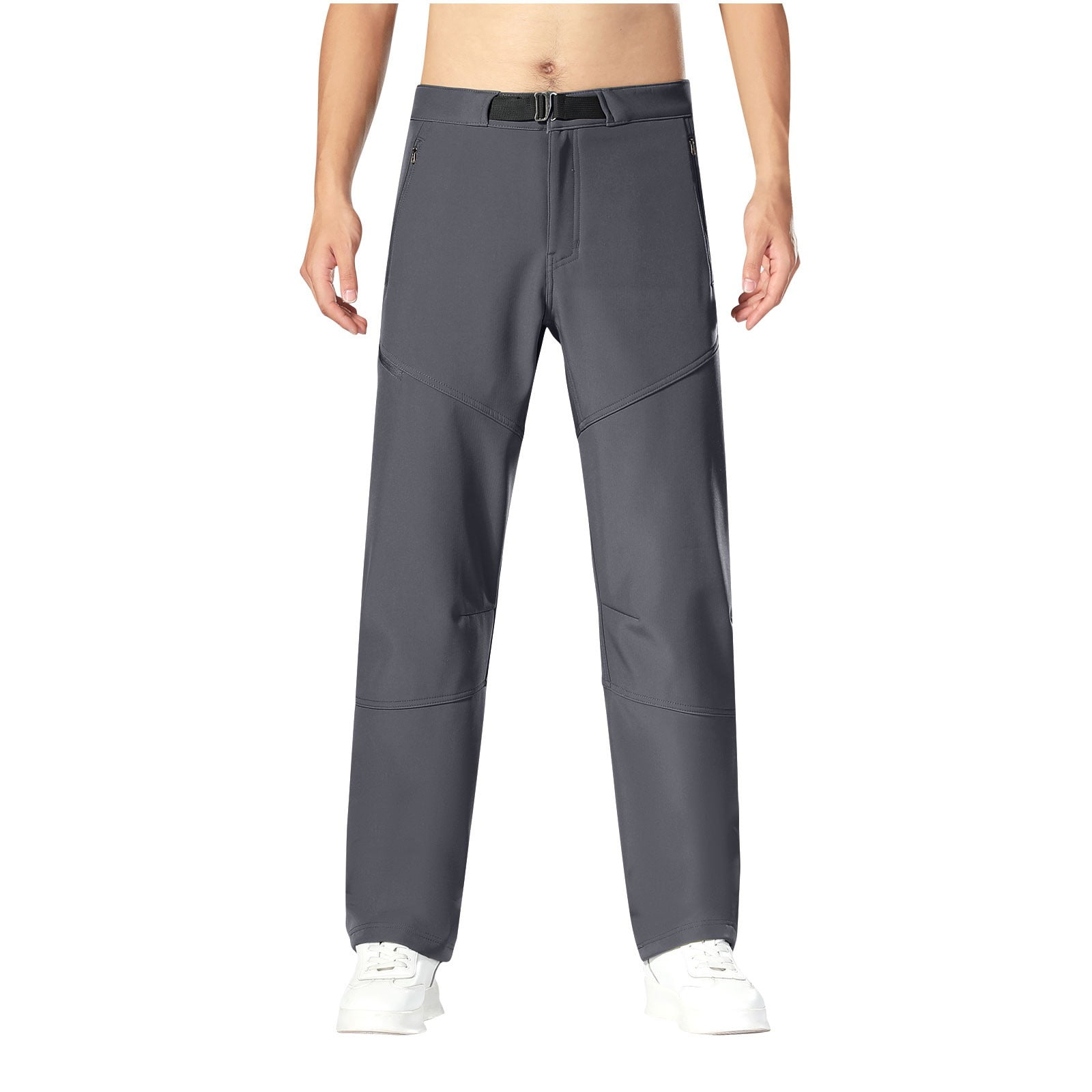 Stamzod Cargo Pants for Men with Zipper Multi Pockets Slim Fit Work ...