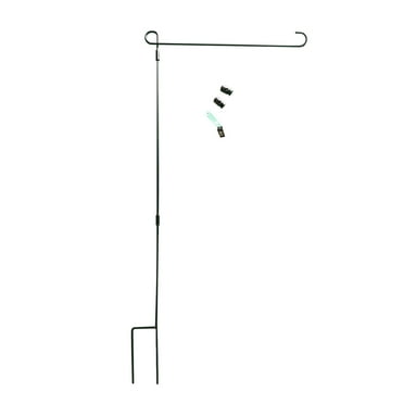 Garden Flag Stand - Premium Wrought Iron Garden Flag Holder - Weather ...