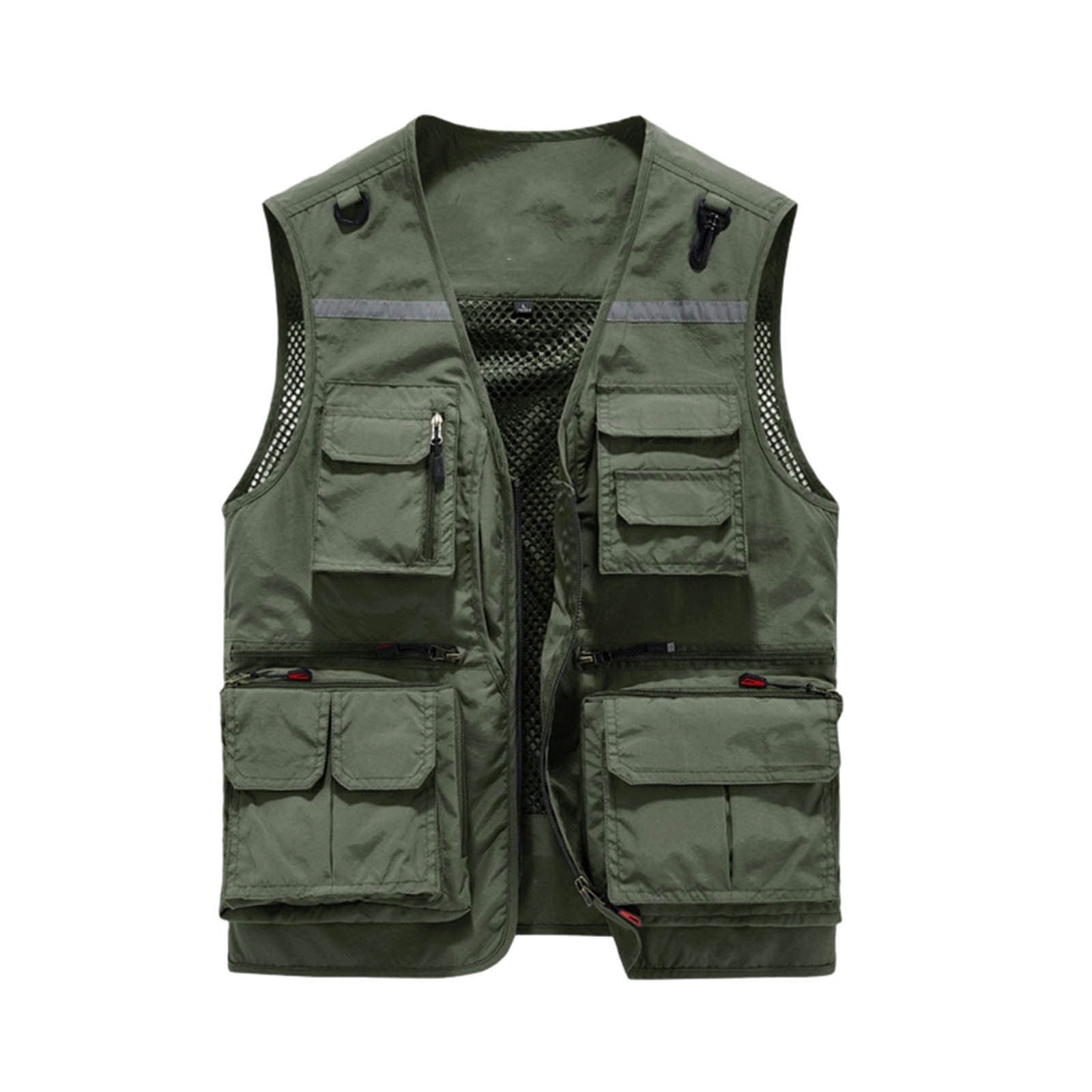Stamzod Men's Construction Vest with Multi-Pockets Outdoor Lightweight ...