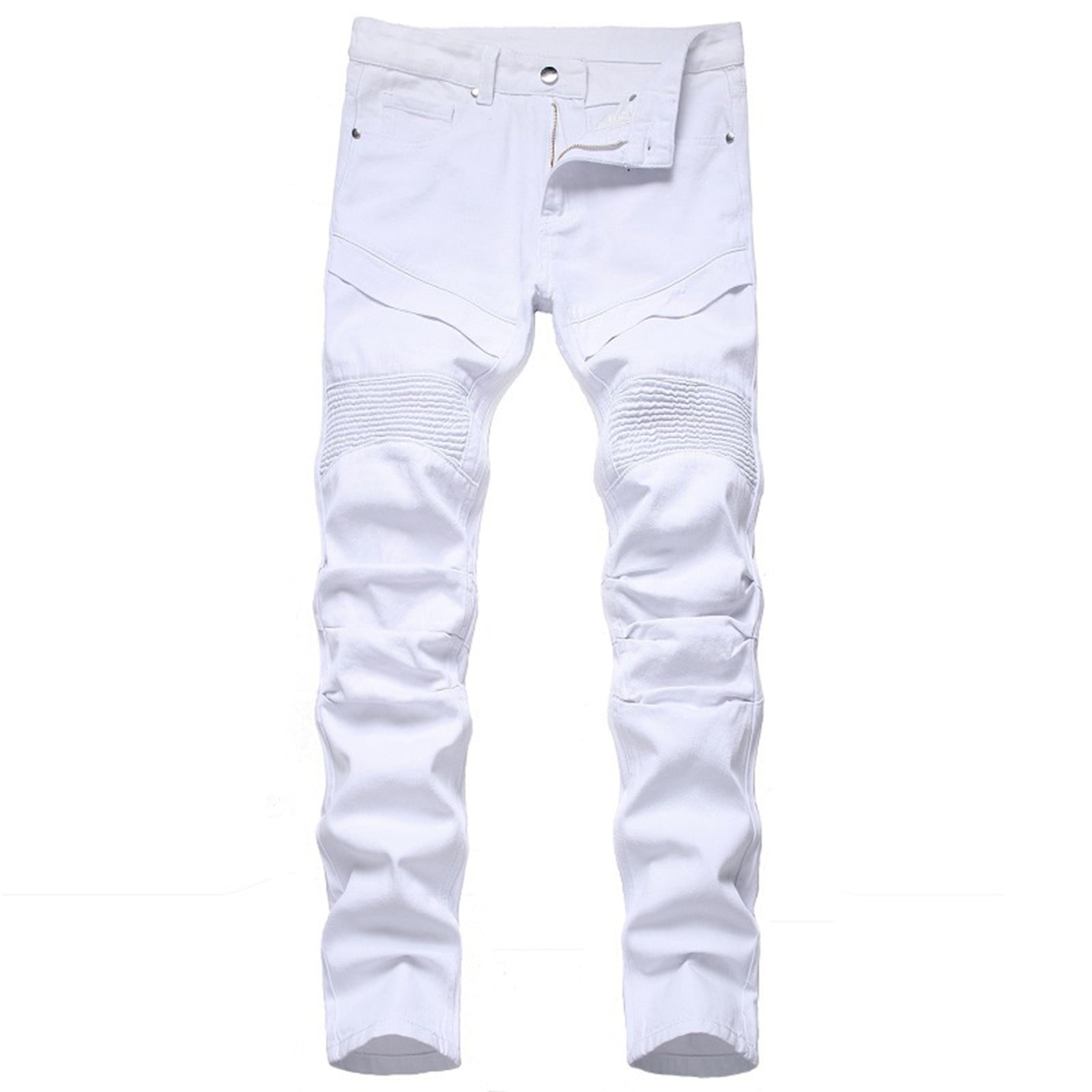 Stamzod Men's Stretch Jean Slim Fitting Solid Skinny Jean for Men ...