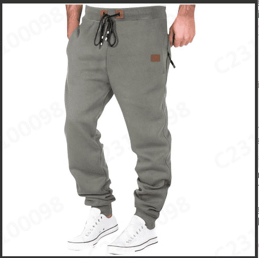 Stamzod Men's Sweatpants with Zipper Pockets Open Bottom Work Pants ...