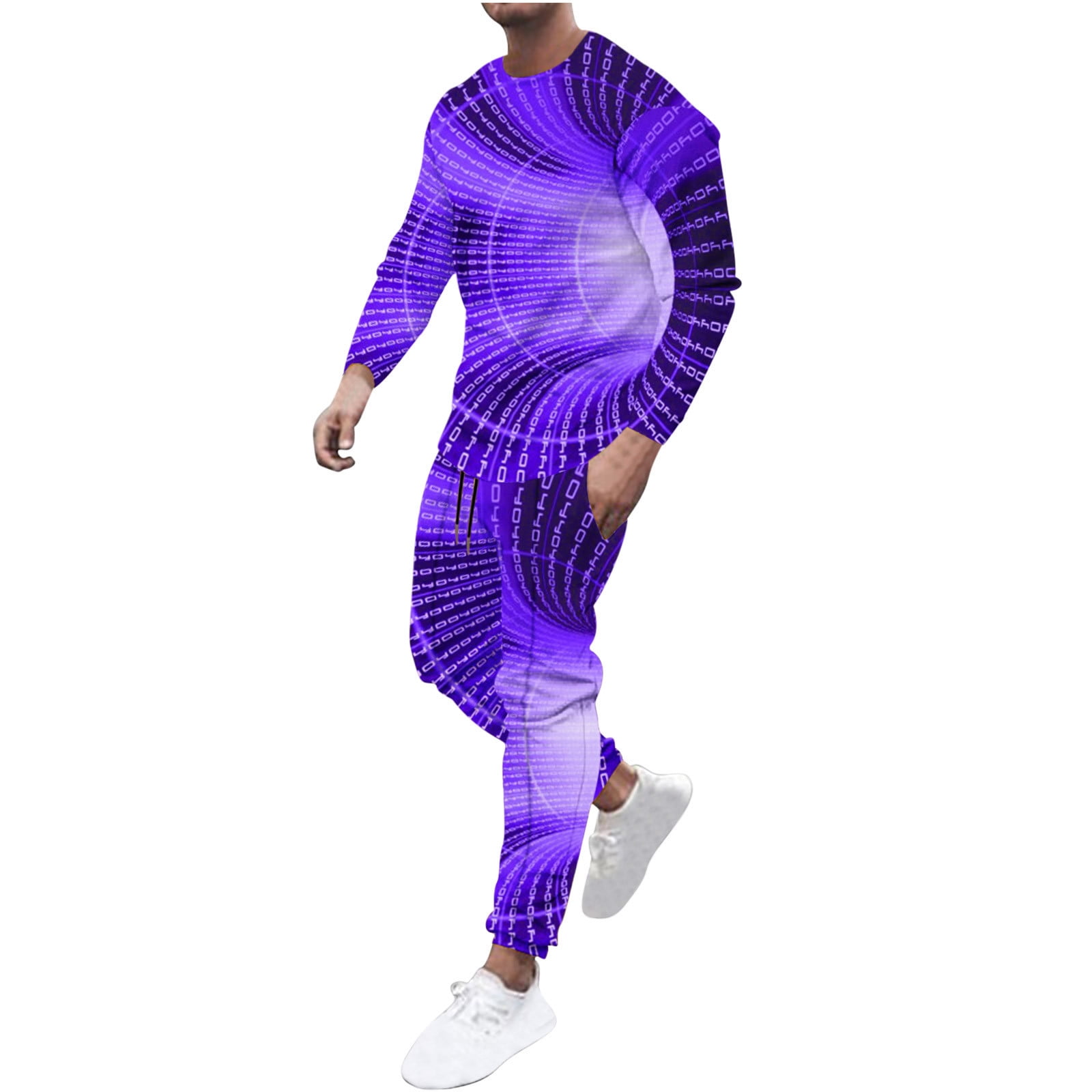 Stamzod Men's Tracksuit New Style Fashion Digital Print 2 Piece ...
