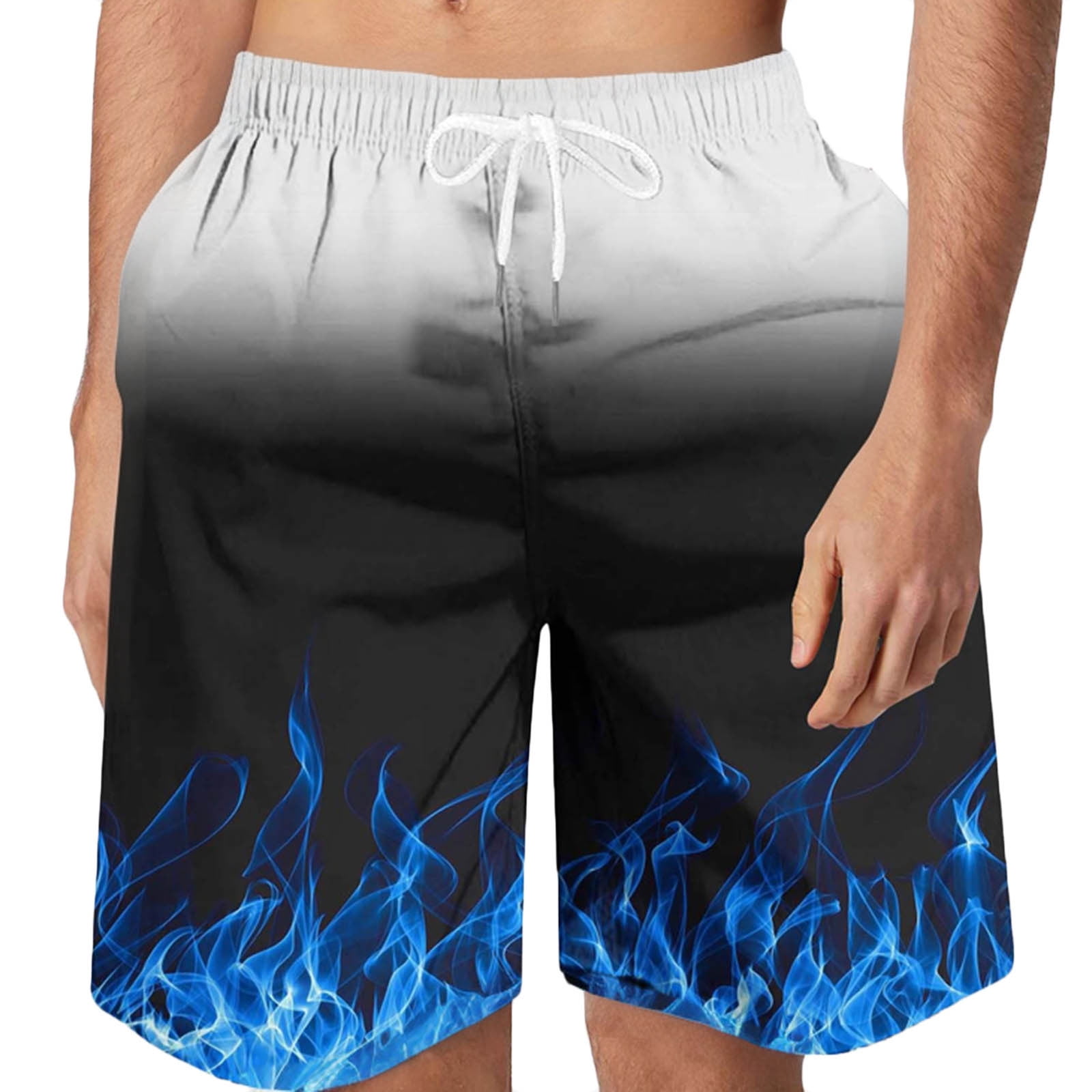 Summer Savings! Stamzod Mens Swim Trunks Quick Dry Plus Size Swim ...