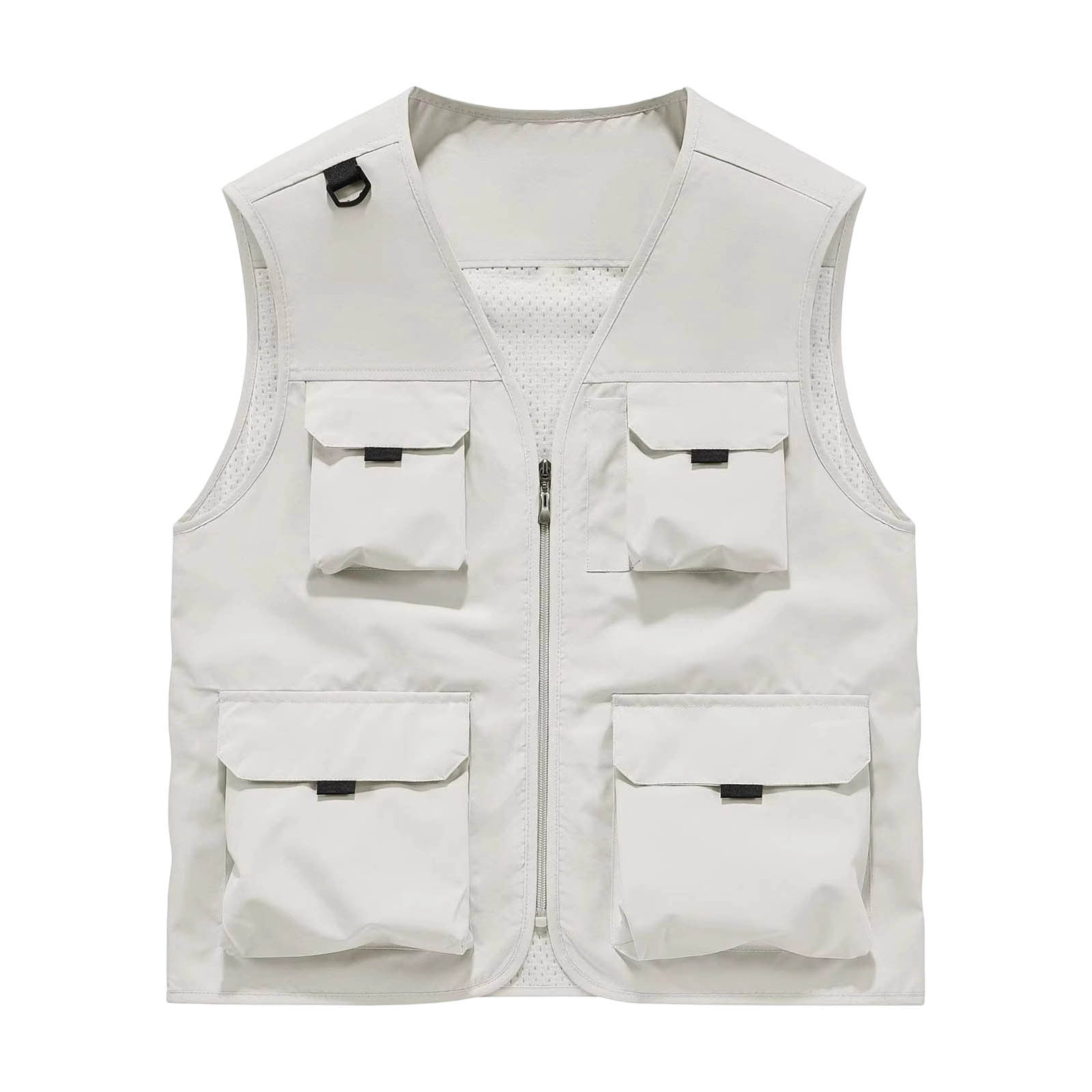 Stamzod Mens Vests Casual Lightweight Outdoor Cargo Vest Jacket for ...