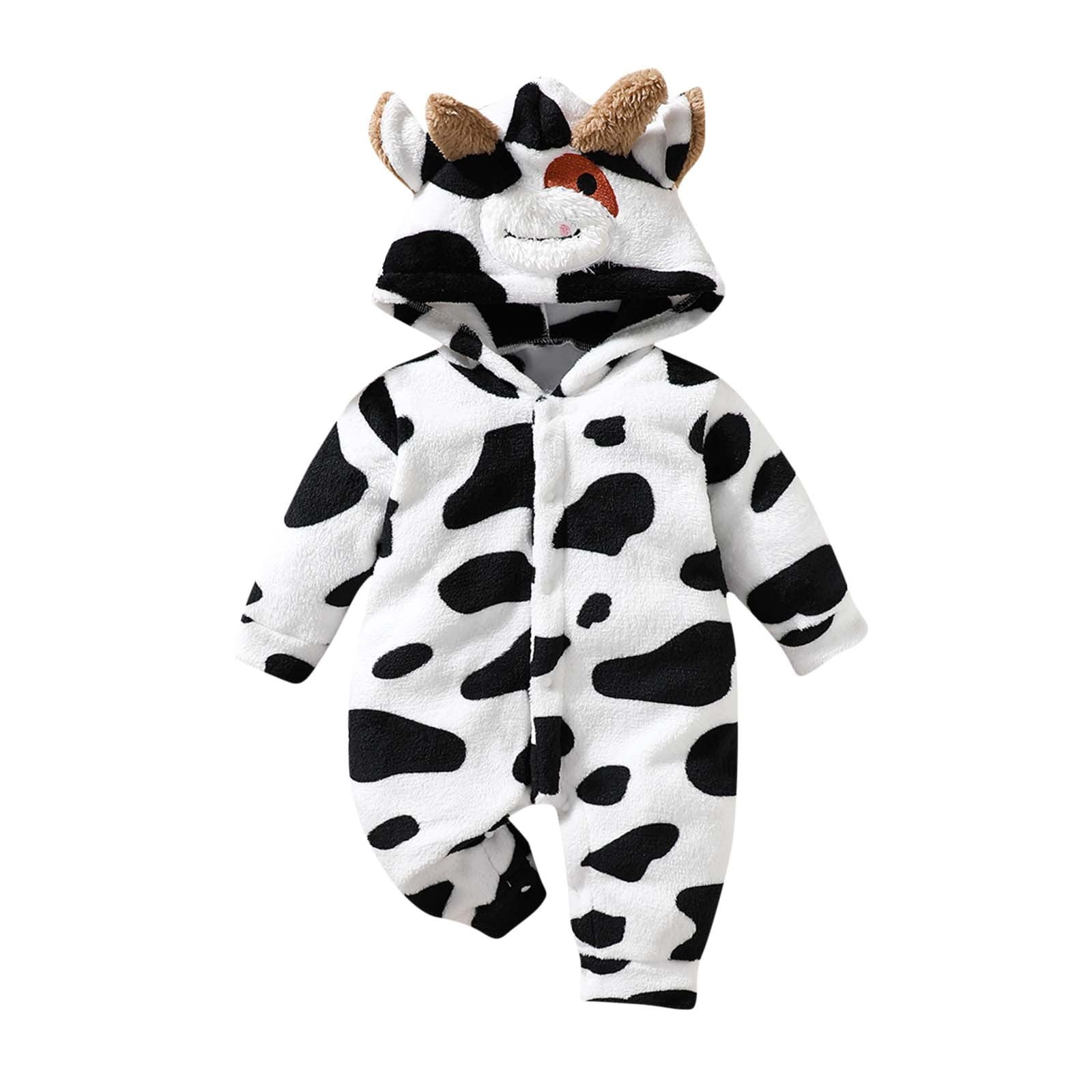 Stamzod Newborn Baby Rompers Jumpsuit Funny Flannel Hooded Coat Full ...
