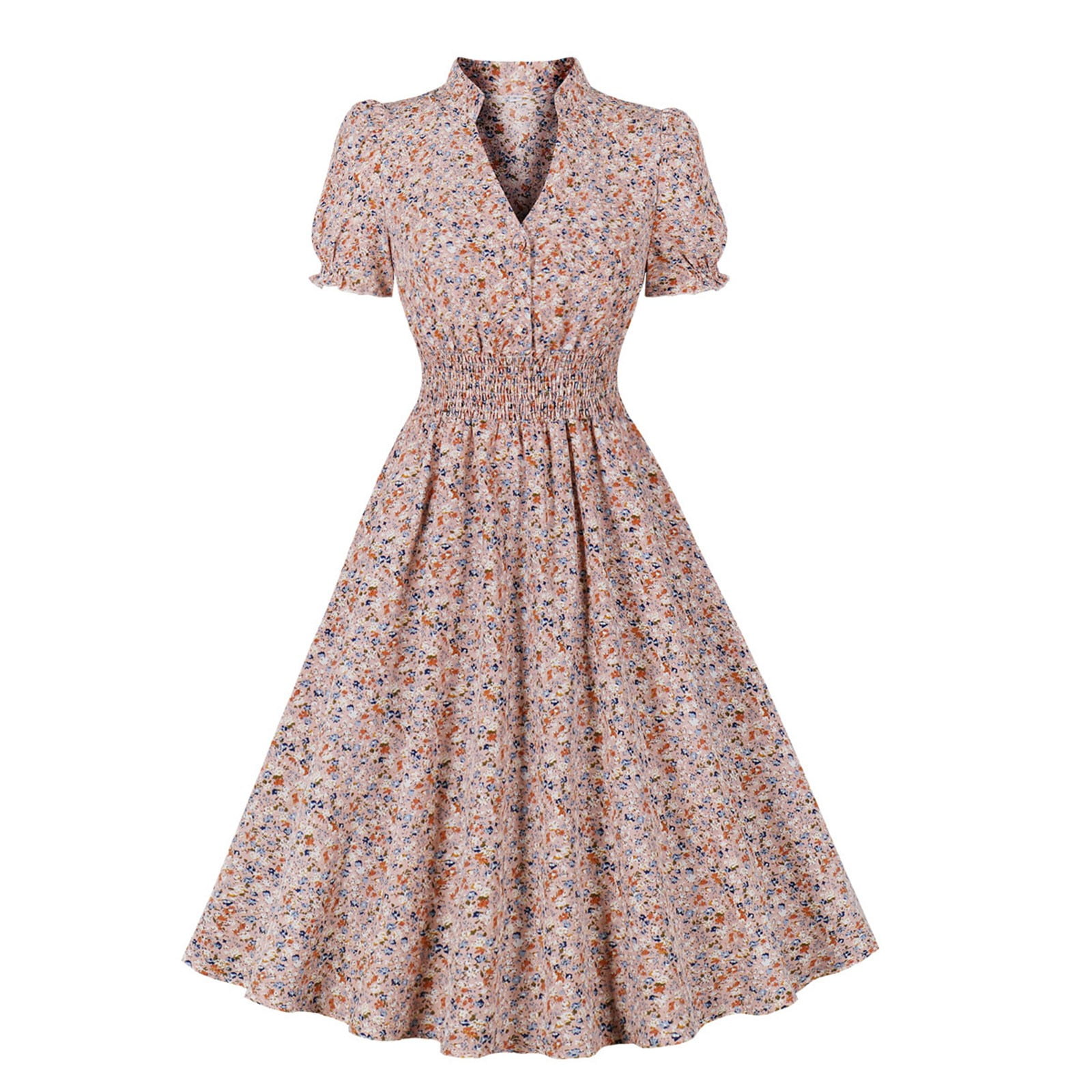 Summer Savings! Stamzod Plus Size Prom Dress Clearance Vintage Floral ...