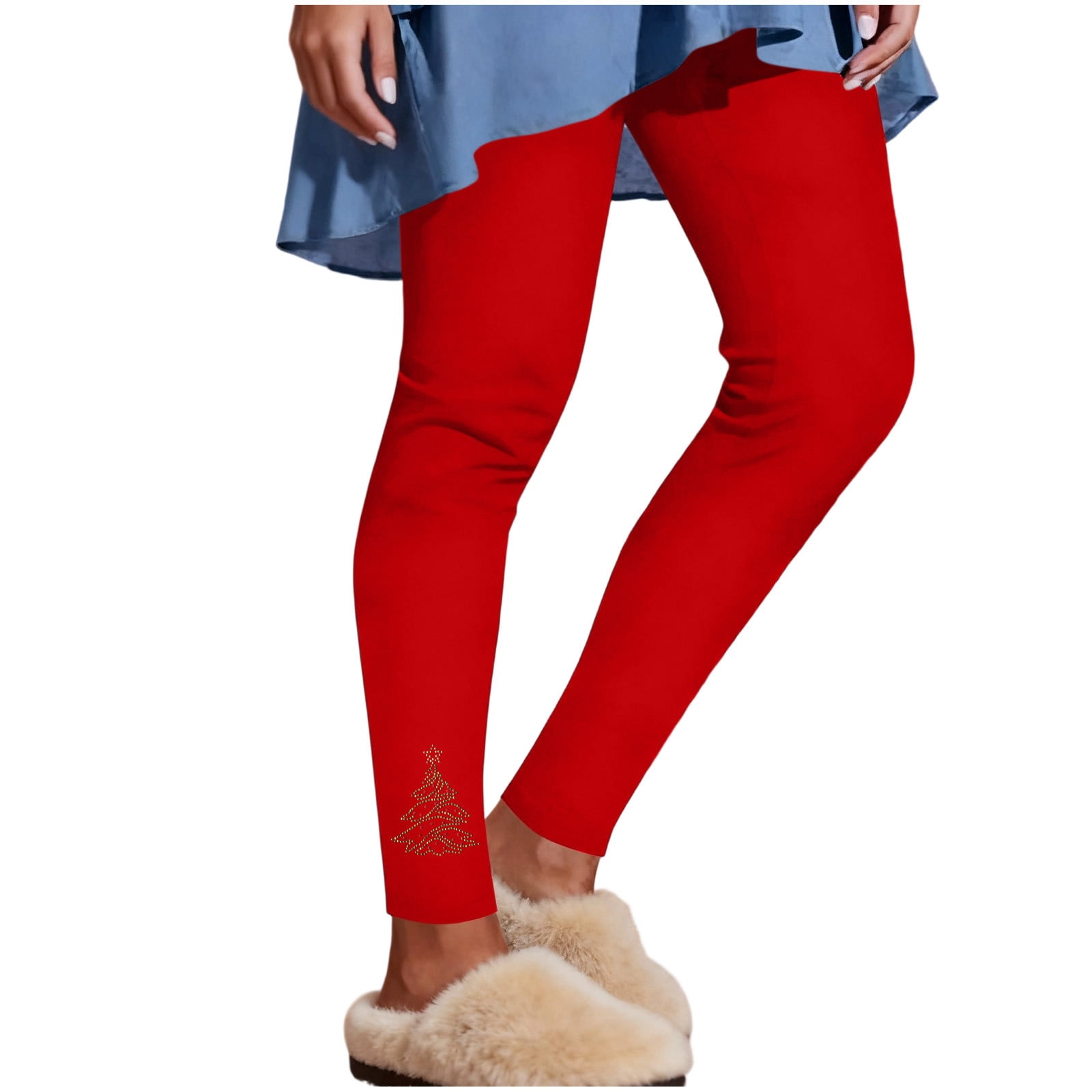 Stamzod Seamless Leggings for Women Holiday Casual Slim Fit Yoga Pants ...