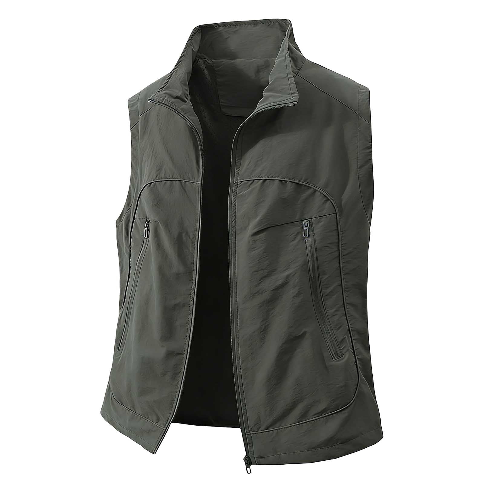 Stamzod Vest for Men 2026 Stand Collar Sleeveless Waistcoat Jacket ...