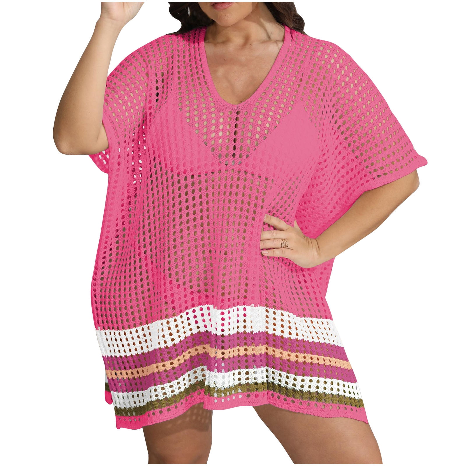 Maplenight Womens Plus Size Bathing Suit Cover Up For Beach Pool ...
