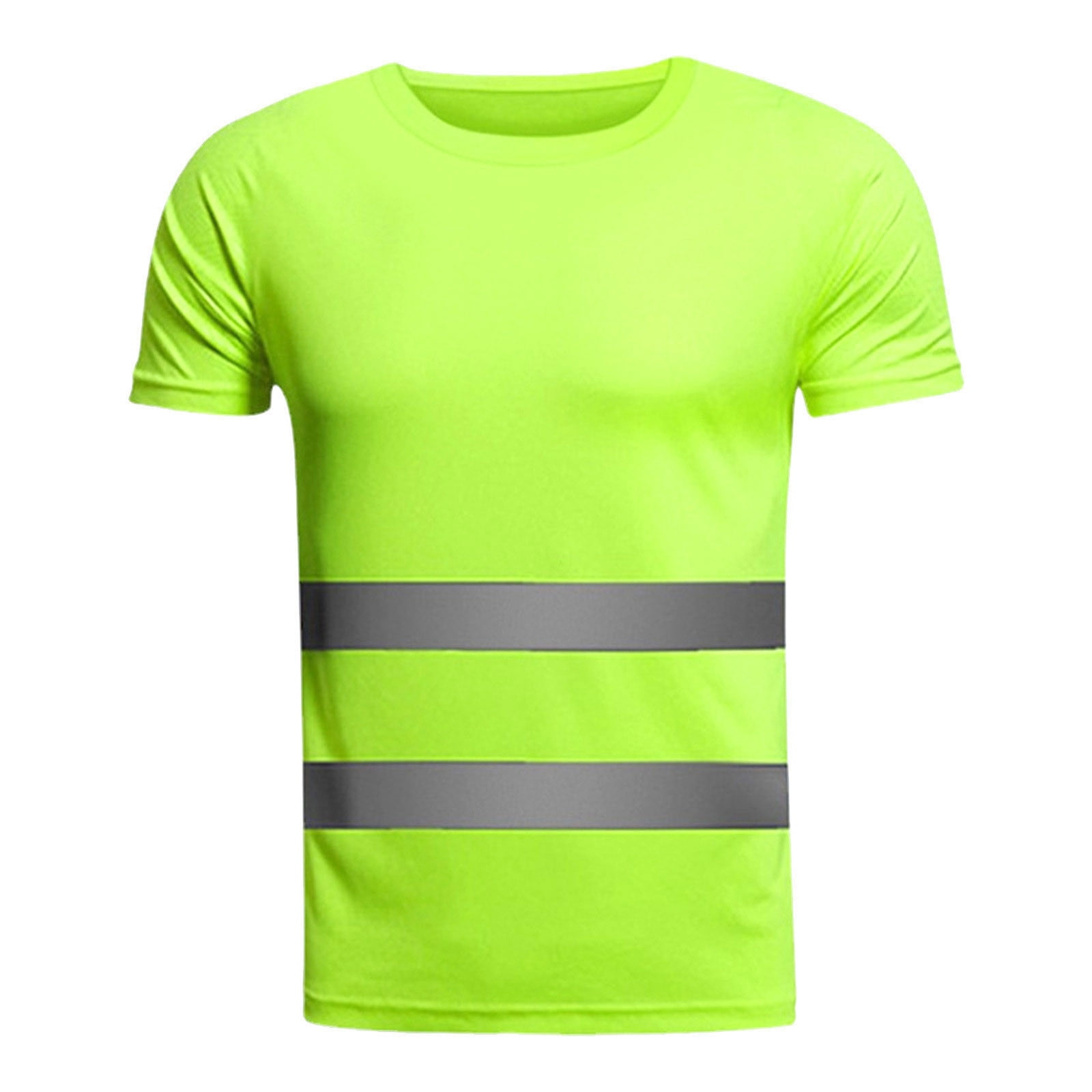 Stamzod Men's Clothing Fashion Reflective Strip Round Neck Pullover ...