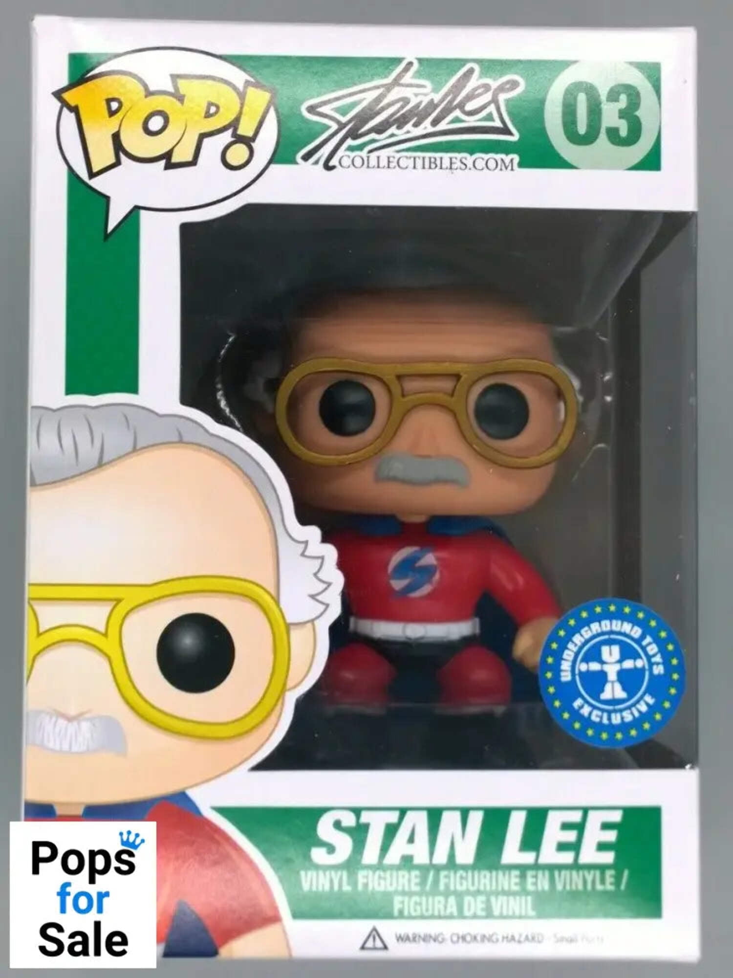 Stan Lee Collectibles Funko POP! Stan Lee Vinyl Fibure [Red Costume ...