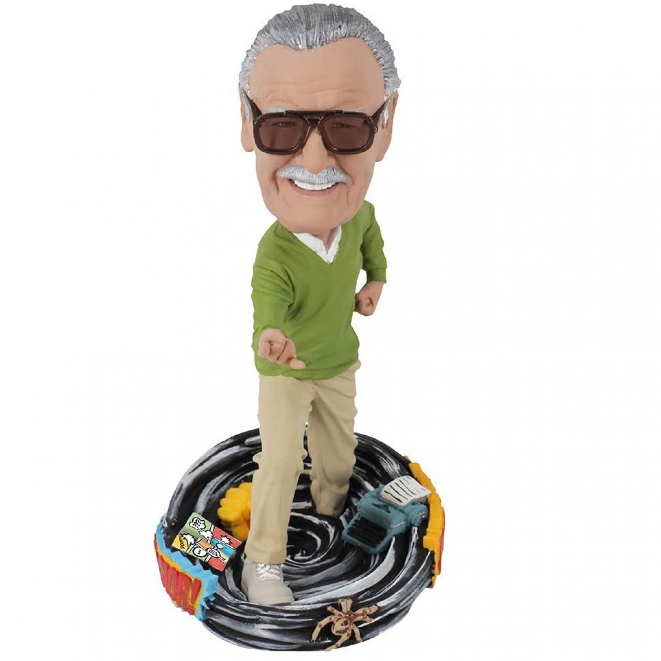 Stan Lee 820334 6 in. Stan Lee Legendary Hero Pose Rebirth Vinyl Bobble ...