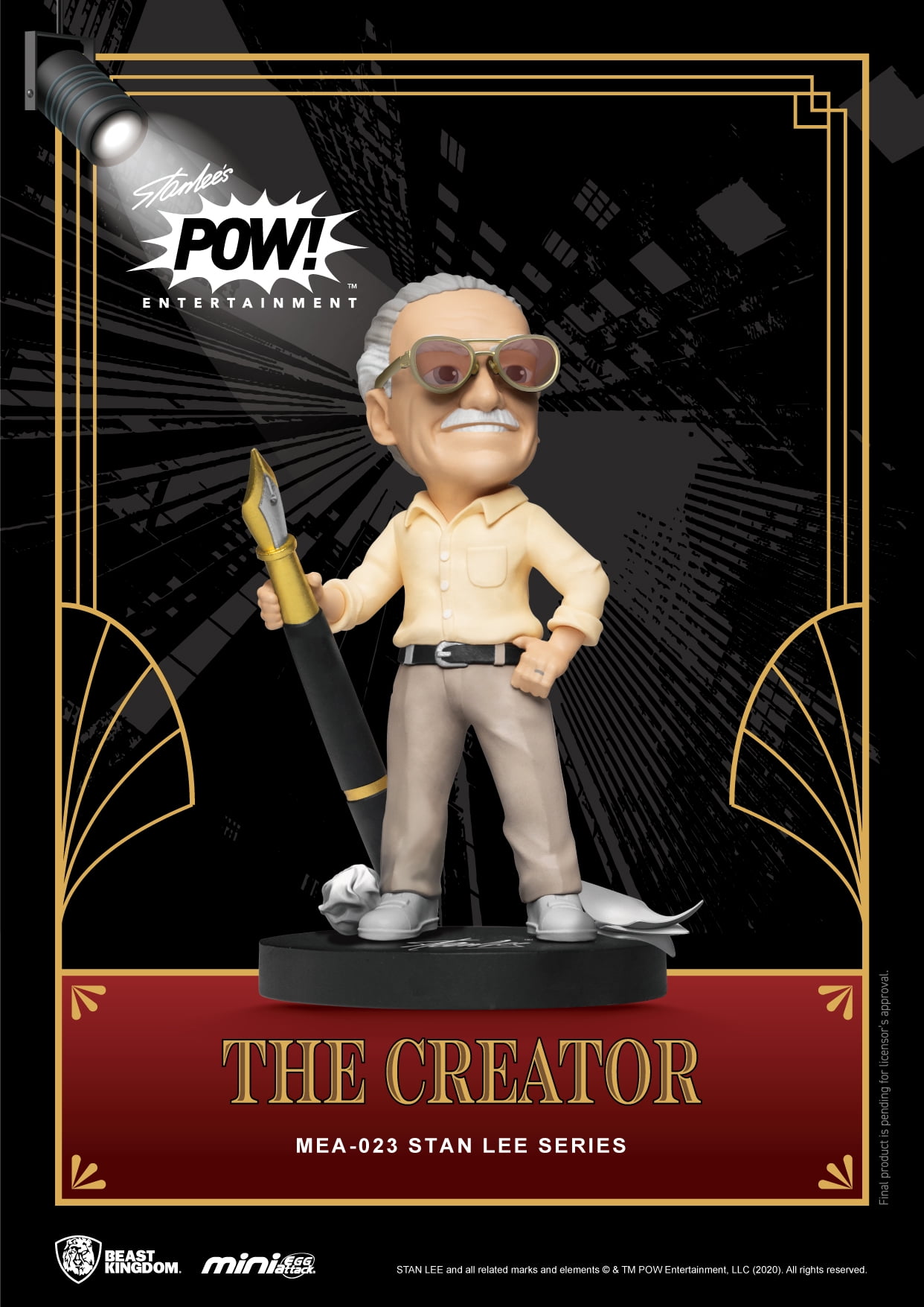 Beast Kingdom MEA-023-3 Stan Lee Series - The Creator Figure - Walmart.com