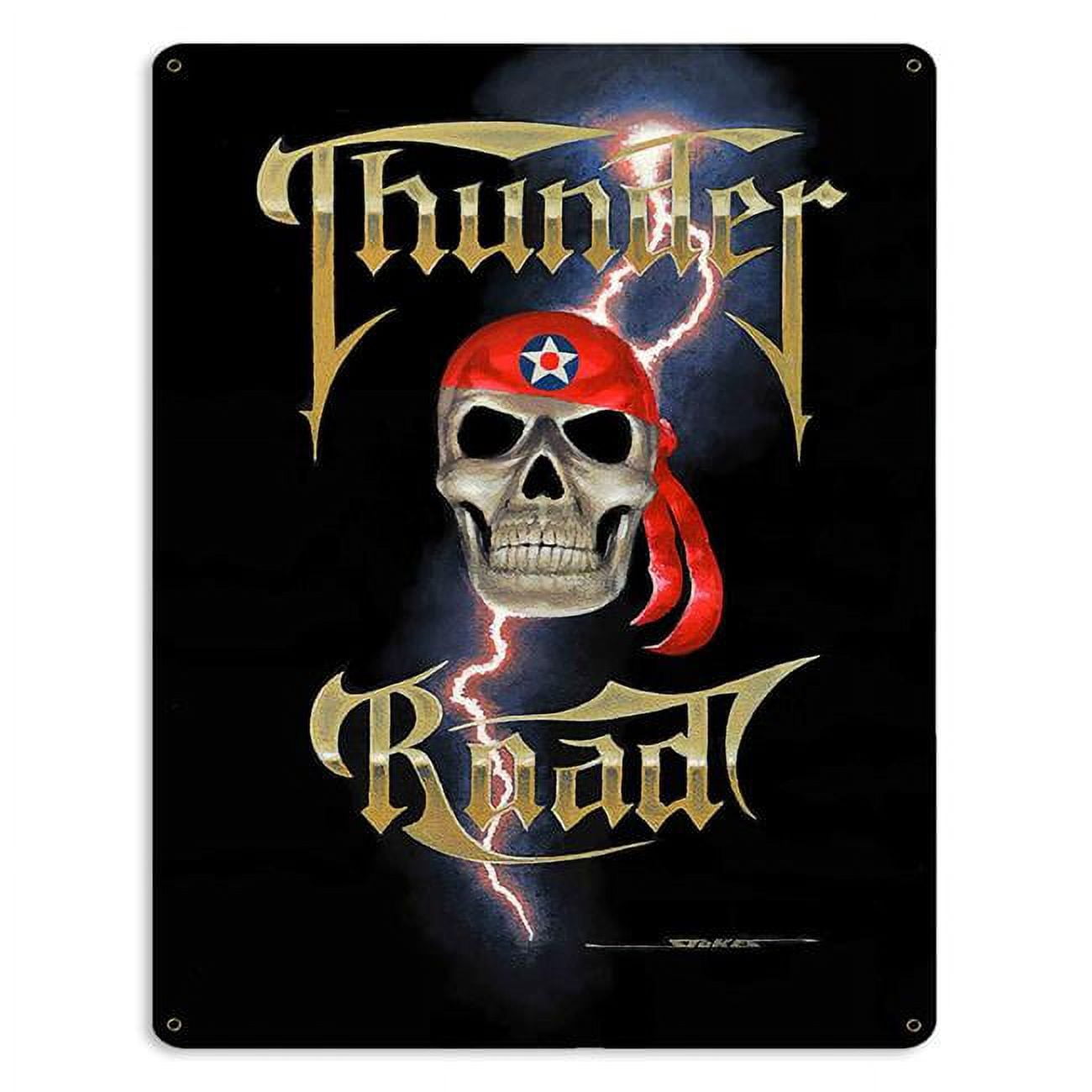 Stan Stokes Signs STK199 15 x 12 in. Thunder Road Satin Metal Sign ...
